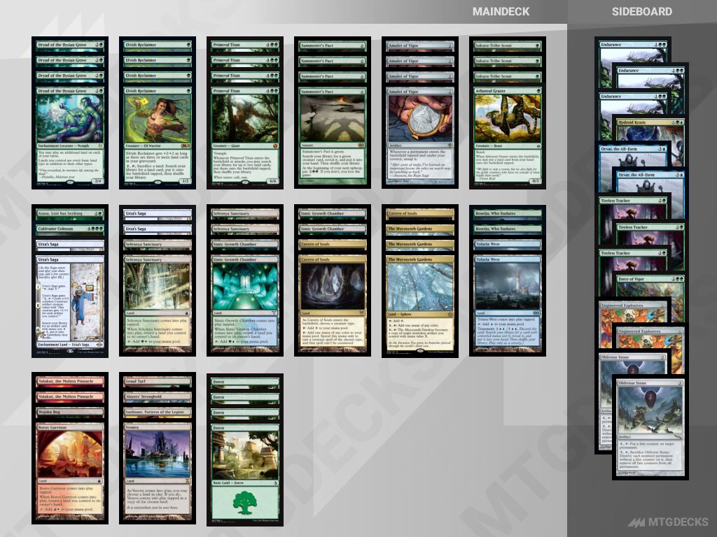 Modern Reclaimer Amulet Titan deck by togoresmtg • MTG DECKS
