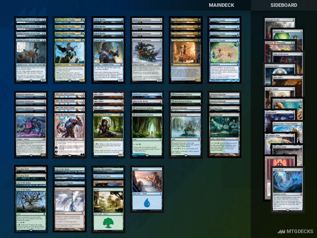 Pioneer Pioneer - Simic Drafna Combo deck by manacymbal • MTG DECKS