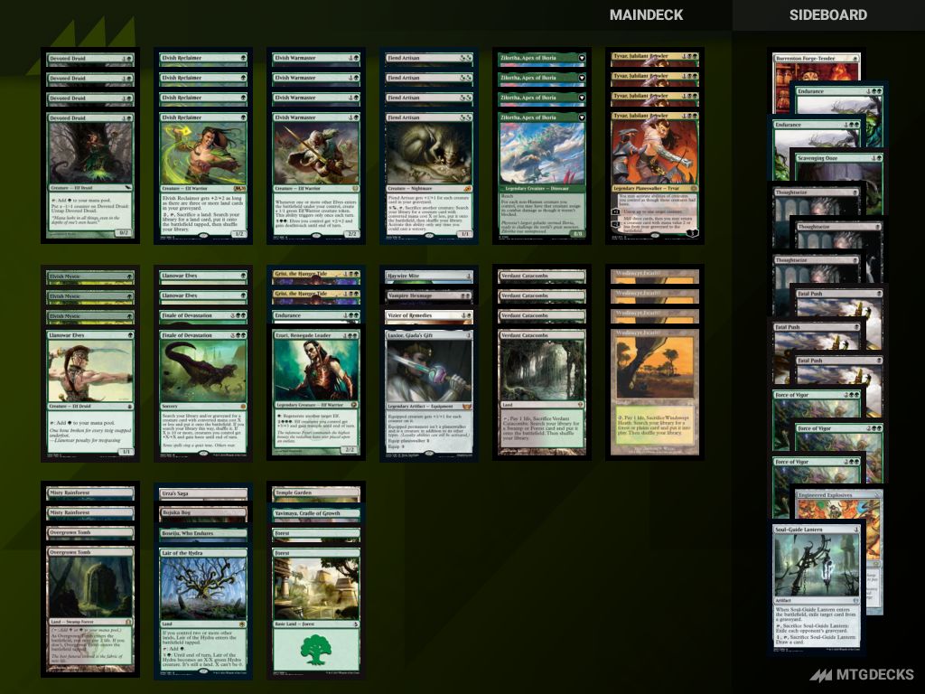 Modern Invasion of Ikoria Elves (Modern) deck by hexagorgonlive • MTG DECKS