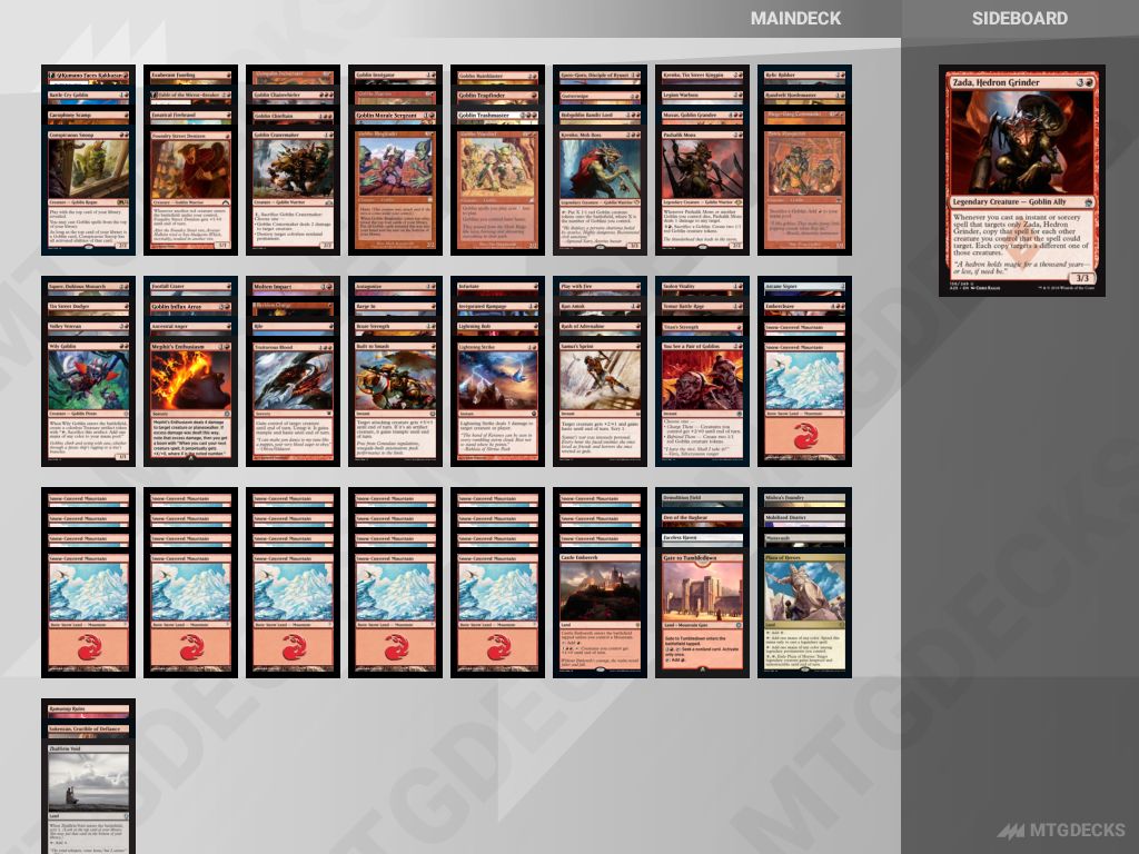 Historic-Brawl Brawl Zada deck by Clawed • MTG DECKS