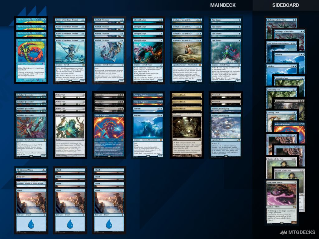 Modern Merfolk deck by Koga Ichirou • MTG DECKS