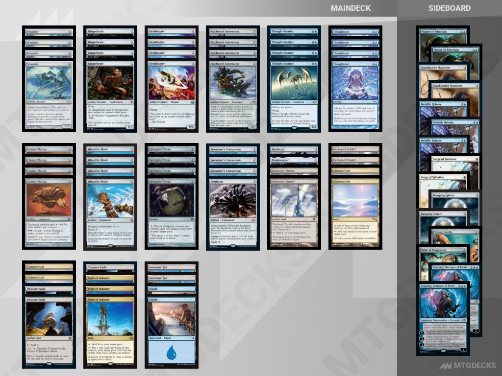 Modern Mono-Blue Hammer deck by MagiJackal • MTG DECKS
