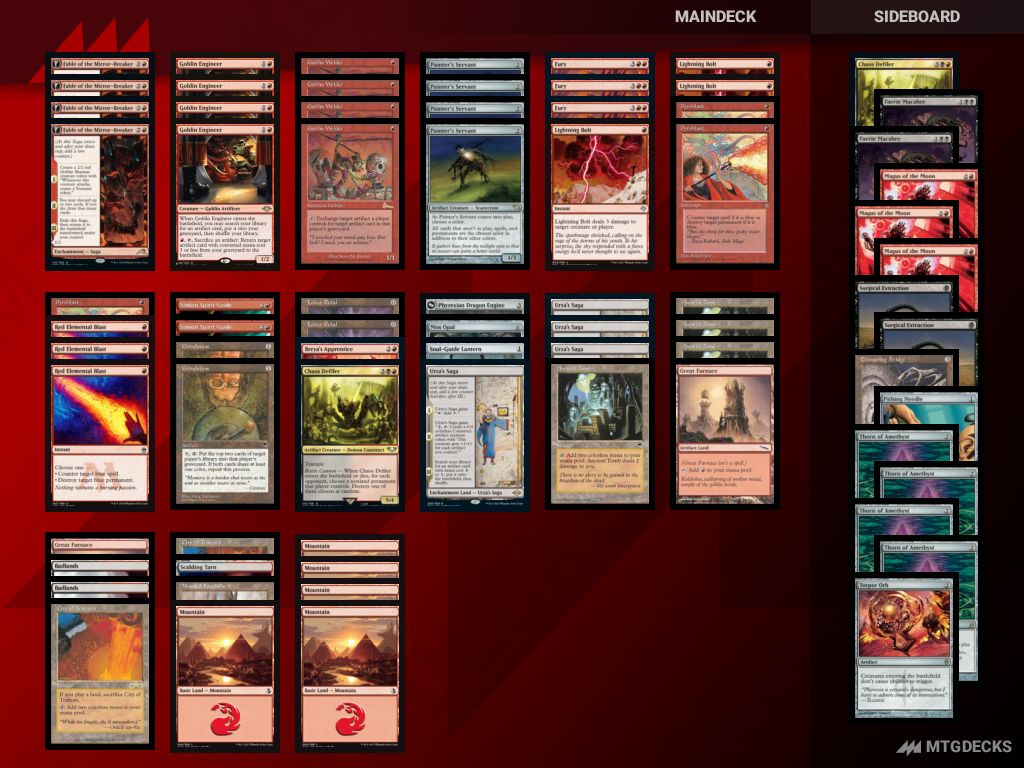 Legacy Mono-Red Painter deck by Eric Hadam • MTG DECKS