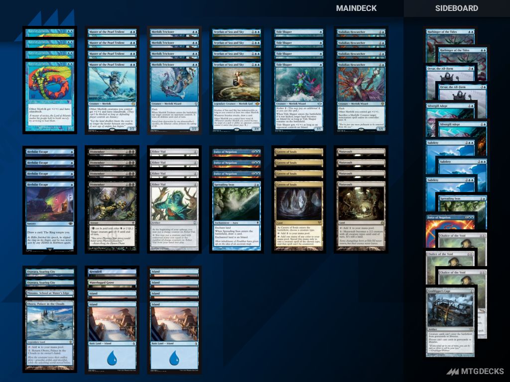 Modern Merfolk deck by Watahiki Satoru • MTG DECKS
