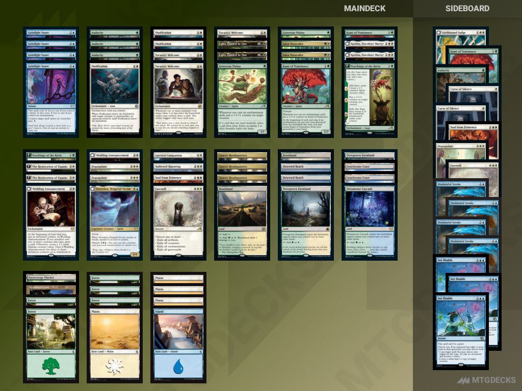 MTG Standard March of the Machine Bant Enchantments top decks • MTG DECKS