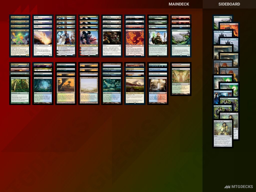 Modern Five-color Elementals deck by Shingo Hotta • MTG DECKS