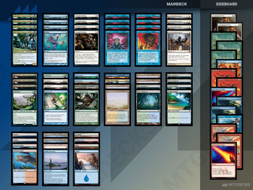 Legacy Four-color Control deck by Erich Olson • MTG DECKS