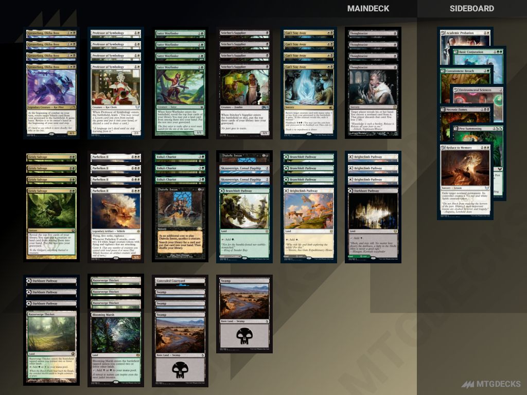 Arena Explorer E Abzan Greasefang deck by Lobo Blanco • MTG DECKS