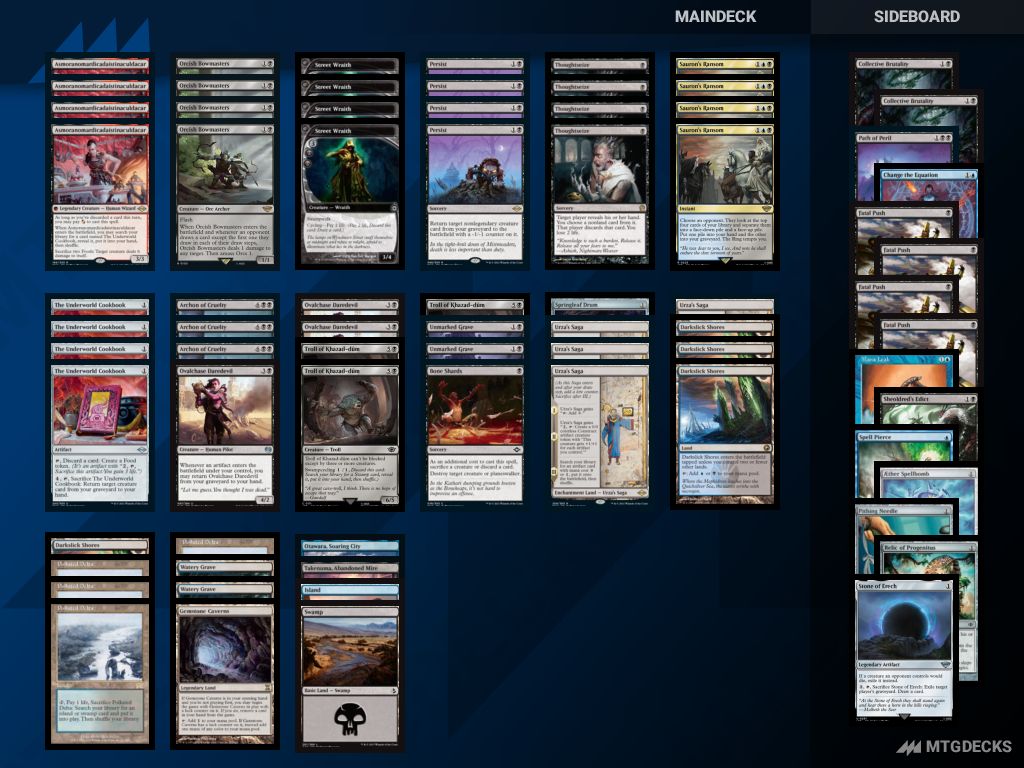 Modern (M) UB Asmo Archon deck by yellowhat • MTG DECKS