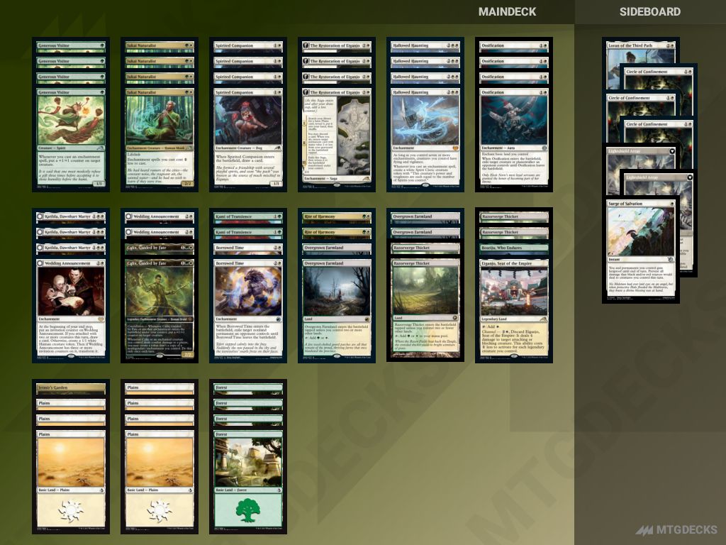 Arena Standard Selesnya Enchantments deck by kewnst • MTG DECKS