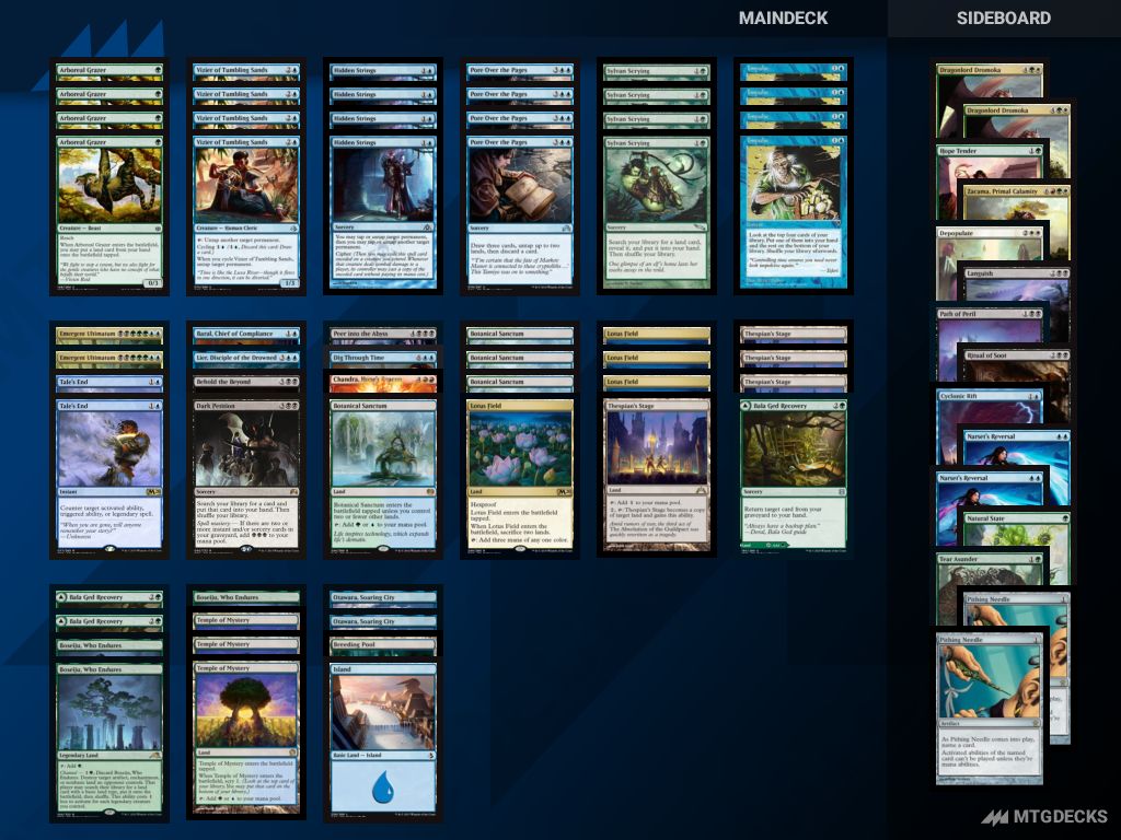 Pioneer Lotus Field Combo deck by Andres Bozzo • MTG DECKS