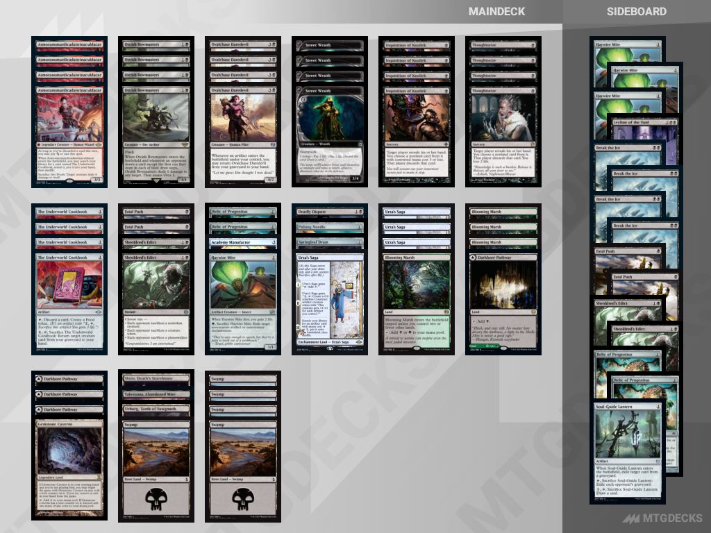 Modern (M) Bg Fair Asmo deck by yellowhat • MTG DECKS