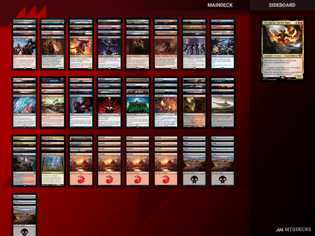 Historic-Brawl The Balrog! Haste and treasures! deck by MTGGnome • MTG ...