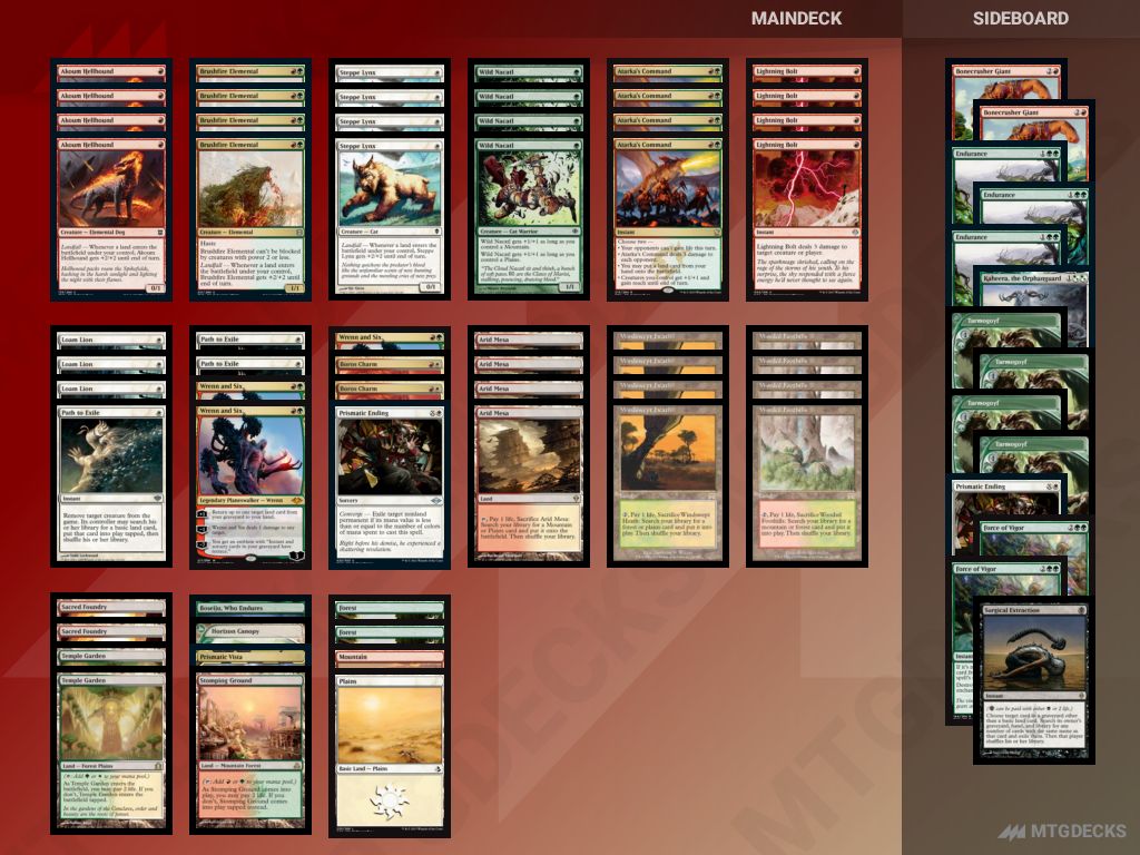 MTG Modern Naya Landfall top decks • MTG DECKS