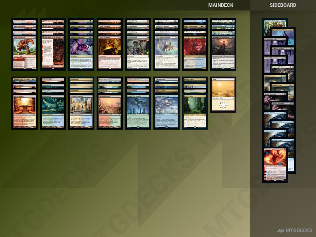 Arena Explorer Five-Color Fires deck by Inaste • MTG DECKS