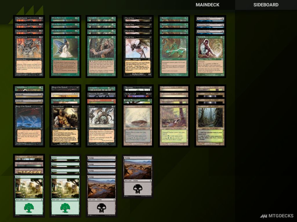Premodern Damned Druid Devastator (DDD) deck by Sardaukar • MTG DECKS