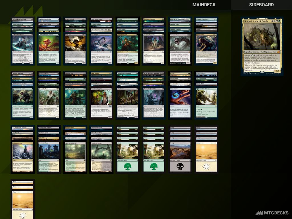 Historic-Brawl Nethroi, Apex of Death deck by BigDadTyCross • MTG DECKS