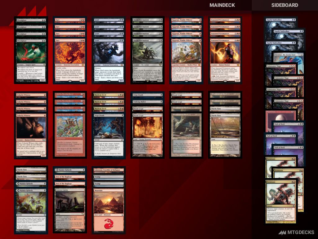 Modern Rakdos Evoke deck by Drow_Slayer • MTG DECKS