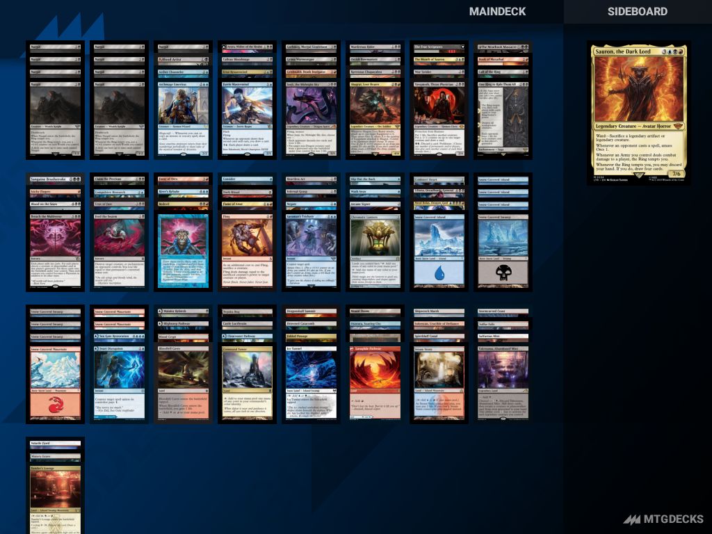 Historic-Brawl Sauron, the Dark Lord - Historic Brawl deck by EmptyG ...
