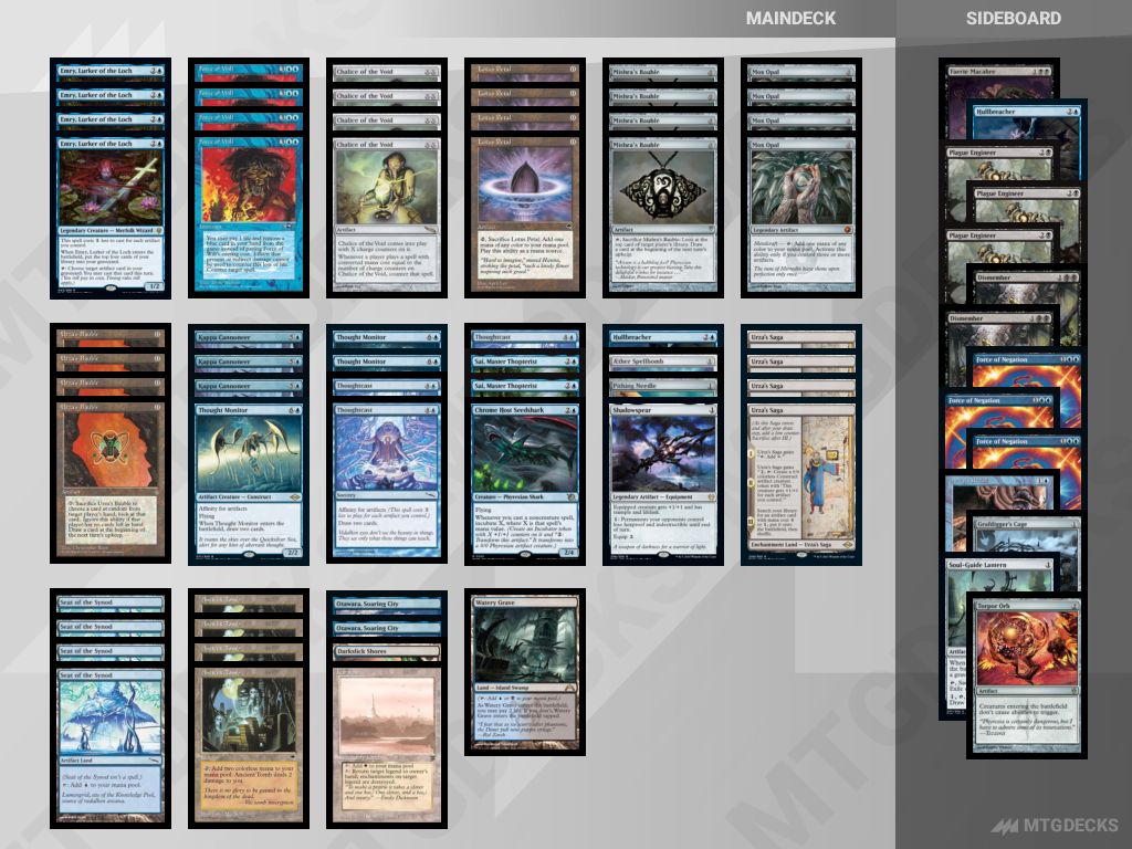 Legacy Artifacts Blue deck by Akazaki Daigo • MTG DECKS