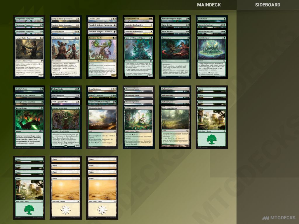Arena Alchemy Selesnya Counters deck by Long • MTG DECKS