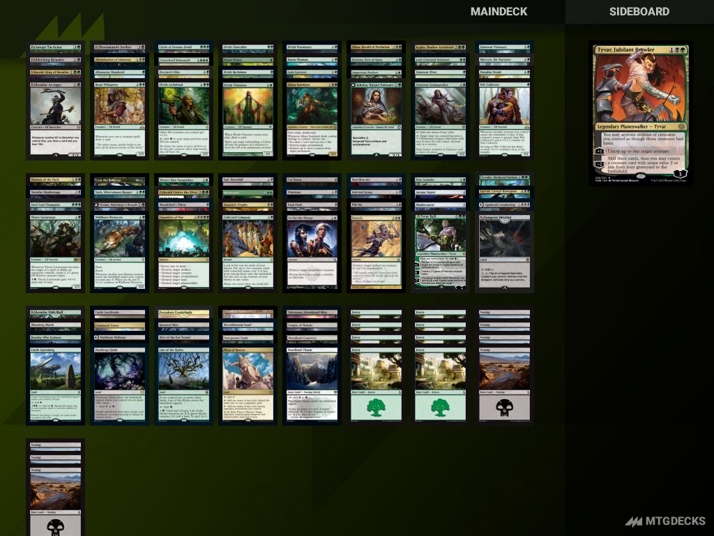 Historic-Brawl Tyvar, Jubilant Brawler deck by MTGA-Assistant-Meta ...