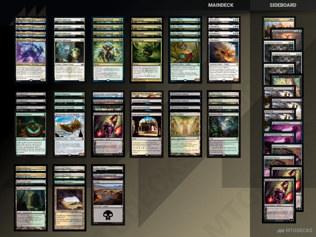 Pioneer Abzan Greasefang deck by tarkanmag • MTG DECKS