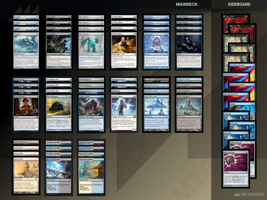 Pauper Esper Affinity deck by TiagoFuguete • MTG DECKS