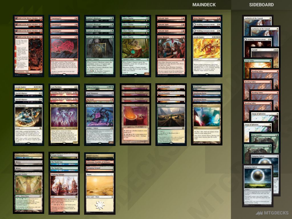 MTG Pioneer Naya Transmogrify top decks • MTG DECKS