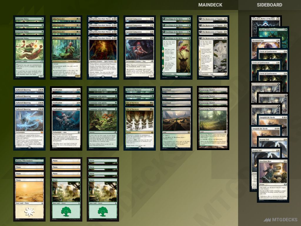 Standard Selesnya Enchantments deck by BERNASTORRES • MTG DECKS