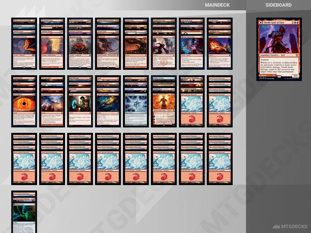 Historic-Brawl Toralf, God of Fury deck by MTGA-Assistant-Meta • MTG DECKS
