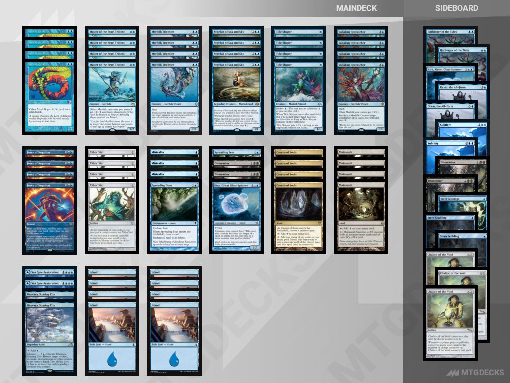 Modern Merfolk deck by Fujino Yoshitaka • MTG DECKS