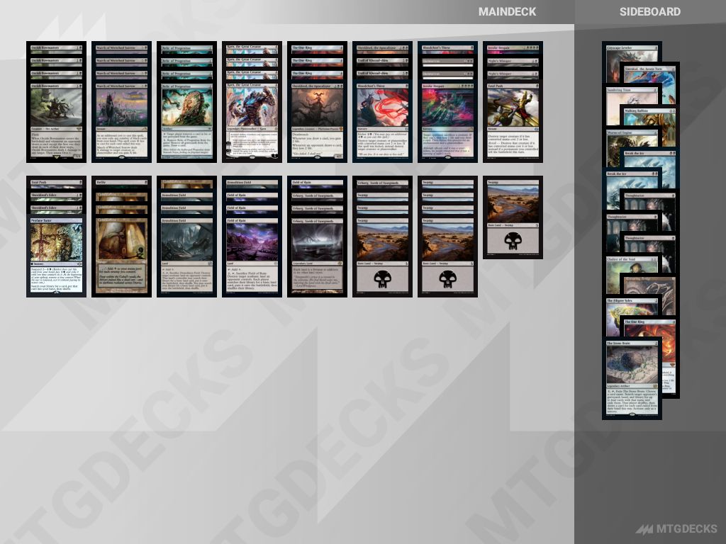 Modern Mono Black deck by Inagaki Hiroto • MTG DECKS