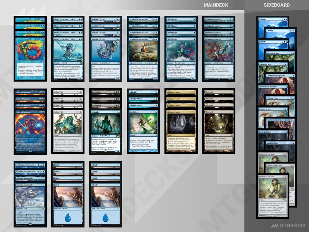 Modern Merfolk deck by Charles Powers-Rueber • MTG DECKS