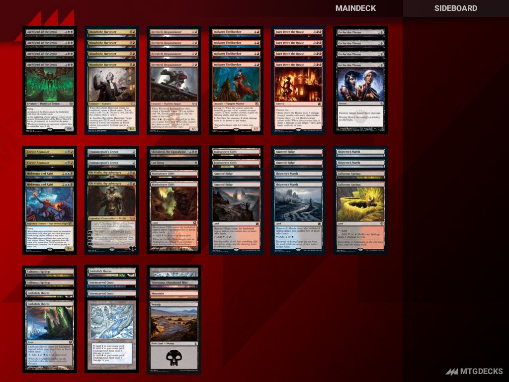 Arena Standard s grixis adicta deck by Maná Pollo Vas • MTG DECKS