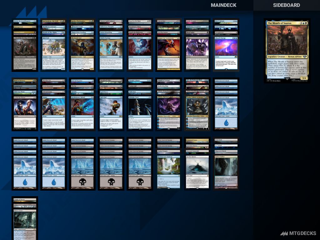 Historic-Brawl The Mouth of Sauron deck by HistoricBrawler • MTG DECKS
