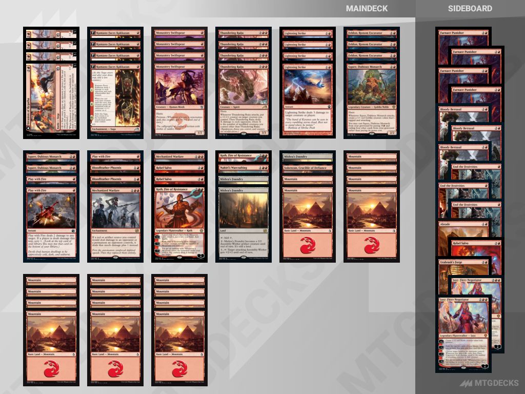 Standard Mono Red deck by ookuma shion • MTG DECKS