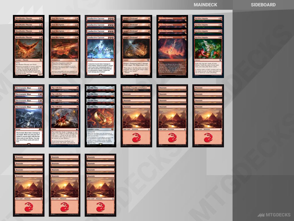 Alchemy ALC Mono Red Phoenix-Ring BURN! By: MoJoE deck by mojoe_rogue ...