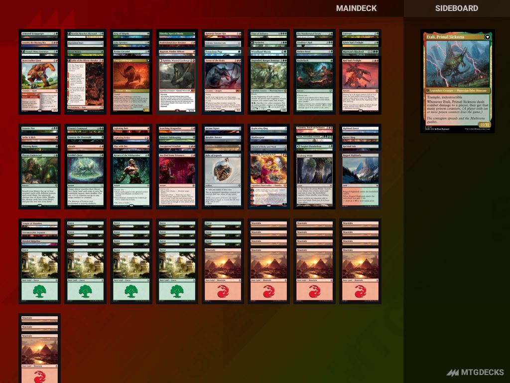 Historic-Brawl Etali deck by XrunnerCountry • MTG DECKS