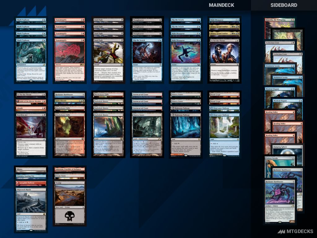 MTG Pioneer Grixis Transmogrify top decks • MTG DECKS