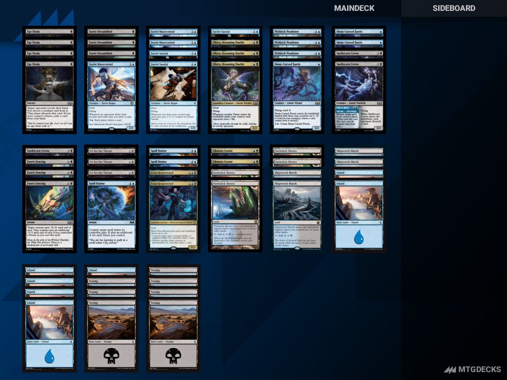 Standard ELDRAINE FAERIES are INSANE | DIMIR deck by MtgMalone • MTG DECKS
