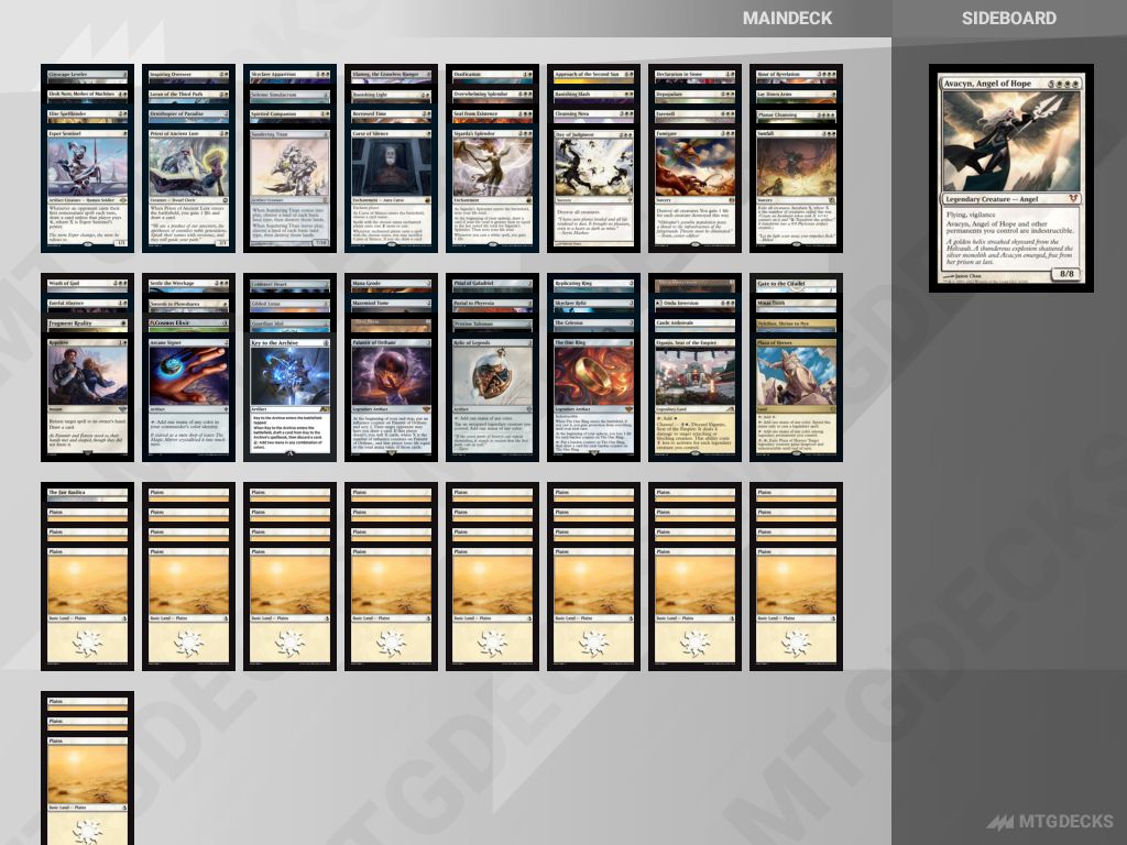 Historic-Brawl Avacyn, Angel of Hope deck by HistoricBrawler • MTG DECKS
