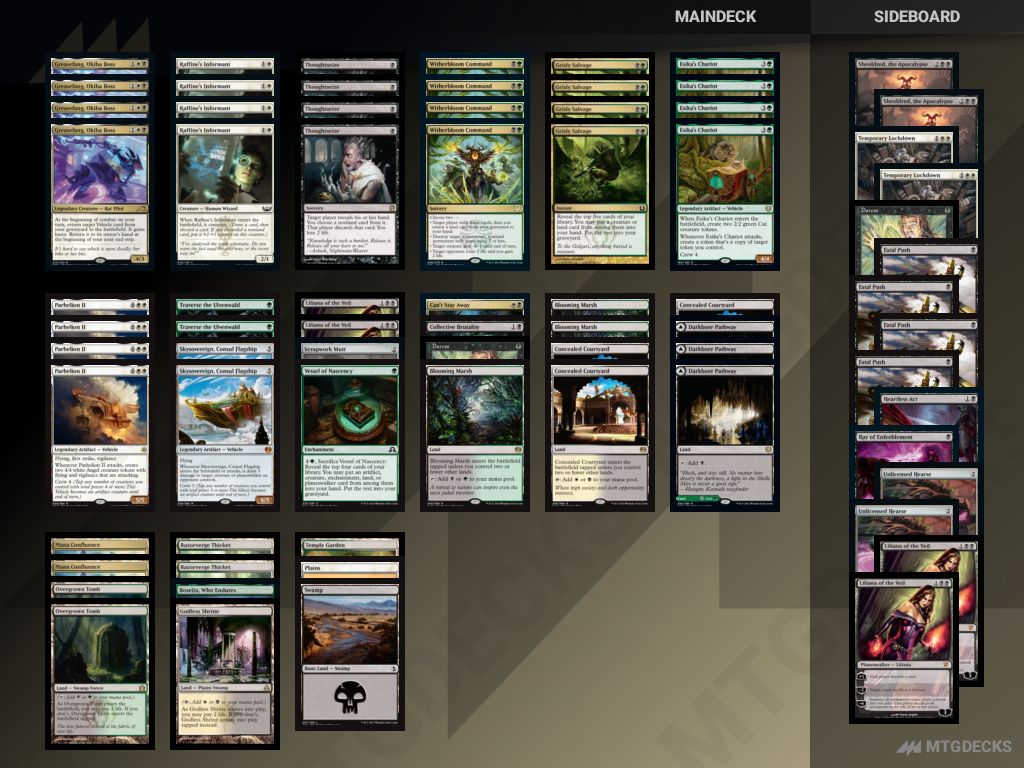 Pioneer Abzan Greasefang deck by petomartinez • MTG DECKS