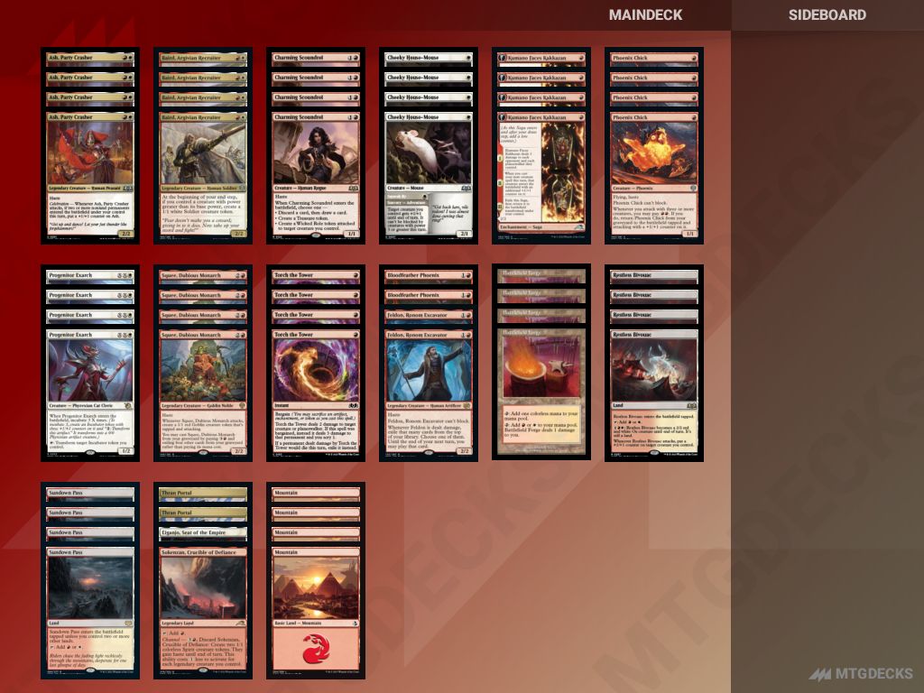 Arena Standard Boros Aggro Ash deck by Skura • MTG DECKS