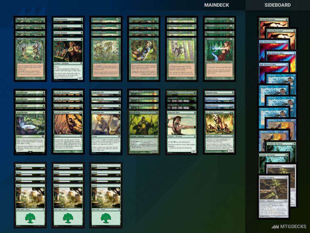 Pauper Elven Farsight deck by Bnoru • MTG DECKS