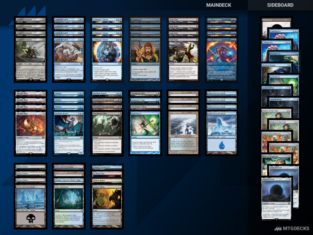 Modern Dimir Control deck by Spencer Hoselton • MTG DECKS