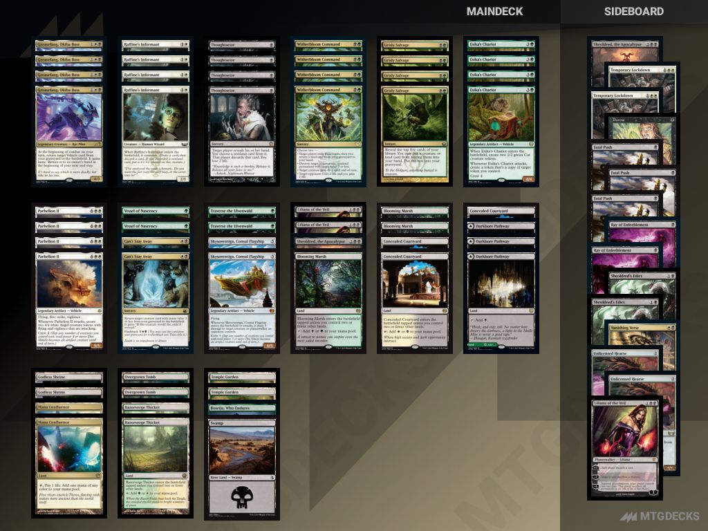 Pioneer Abzan Greasefang deck by Gage Gourley • MTG DECKS