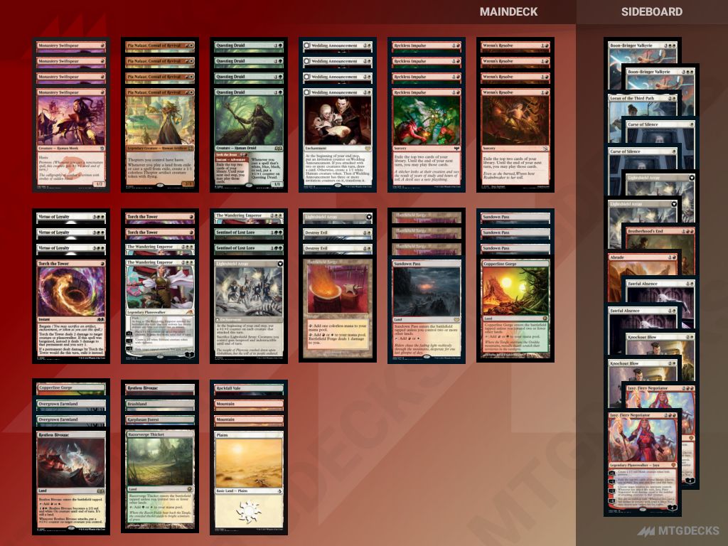 Arena Standard Naya Pia deck by Rafita_Money_Match1 • MTG DECKS