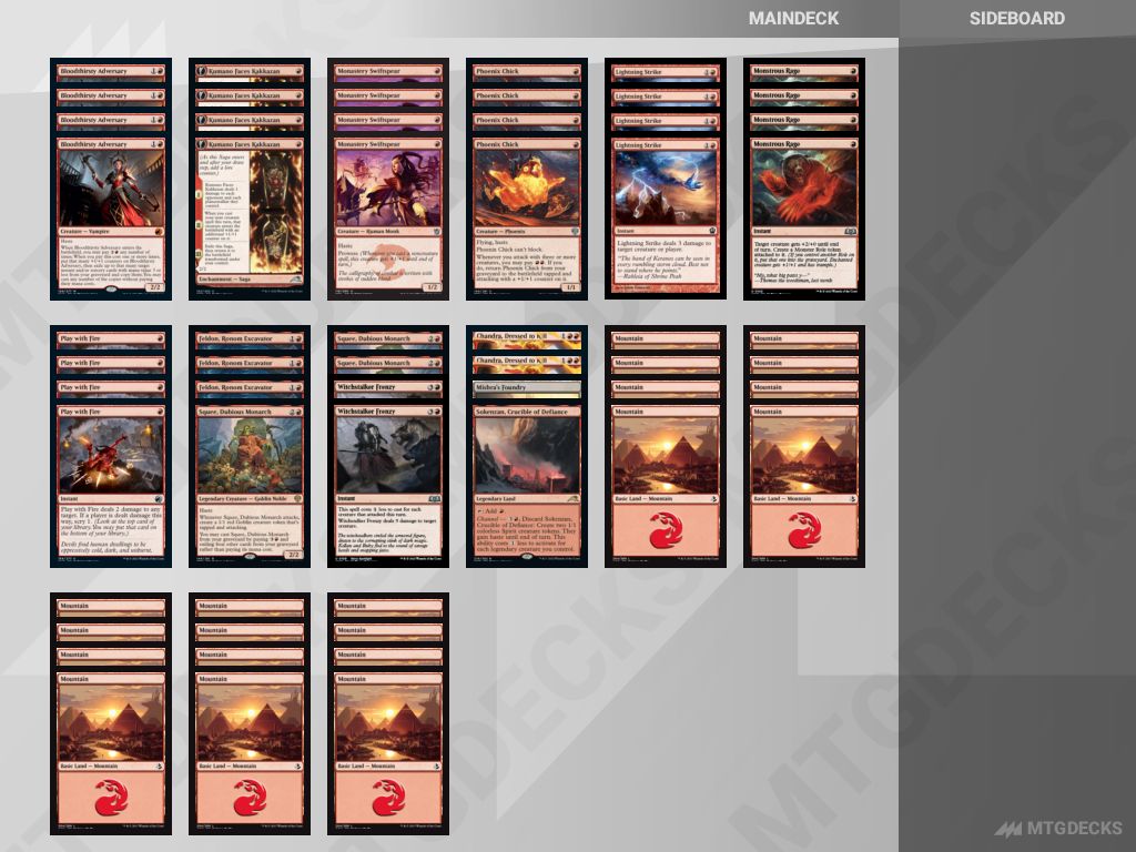 Arena Standard That time of the month deck by cristianstonethomas • MTG ...