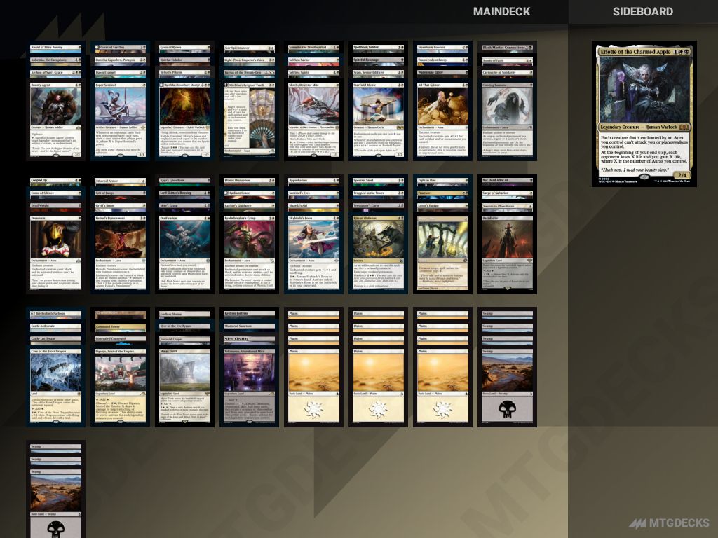 Historic-Brawl Eriette of the Charmed Apple | Historic Brawl deck by ...